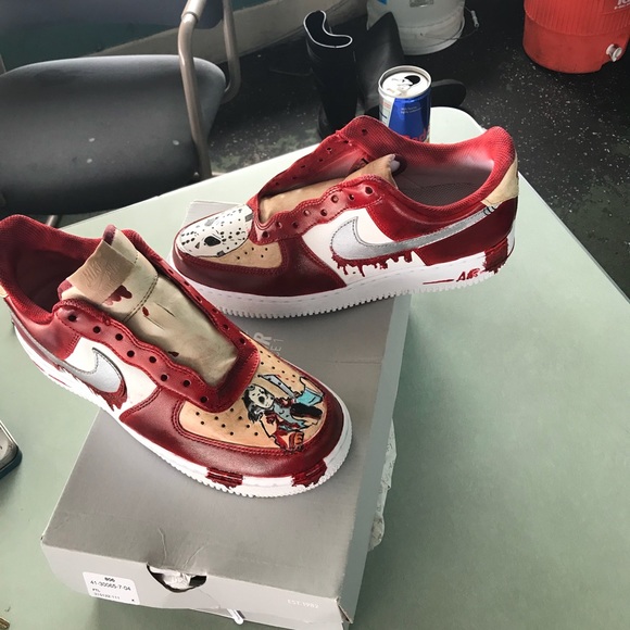 Airforce 1 | Shoes | Custom Murder Man Jason Air Force Ones | Poshmark